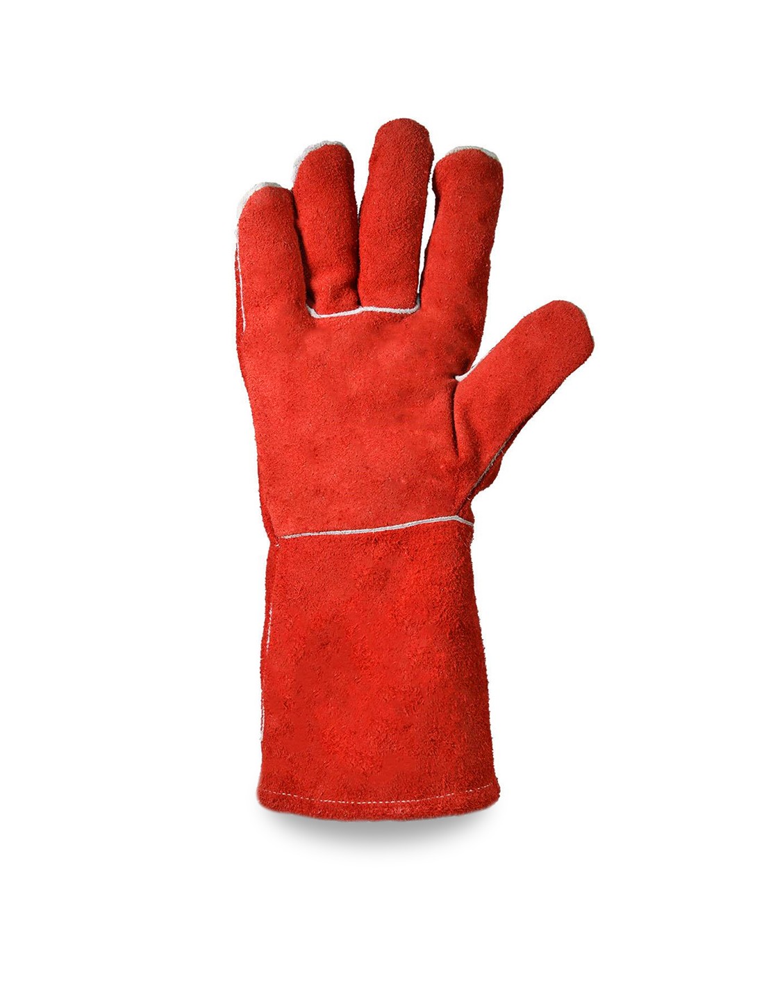 GUANTE SOLDADOR DESCARNEL LARGO ROJO FORRADO T10 GUANTE SOLDADOR DESCARNEL LARGO ROJO FORRADO T10
